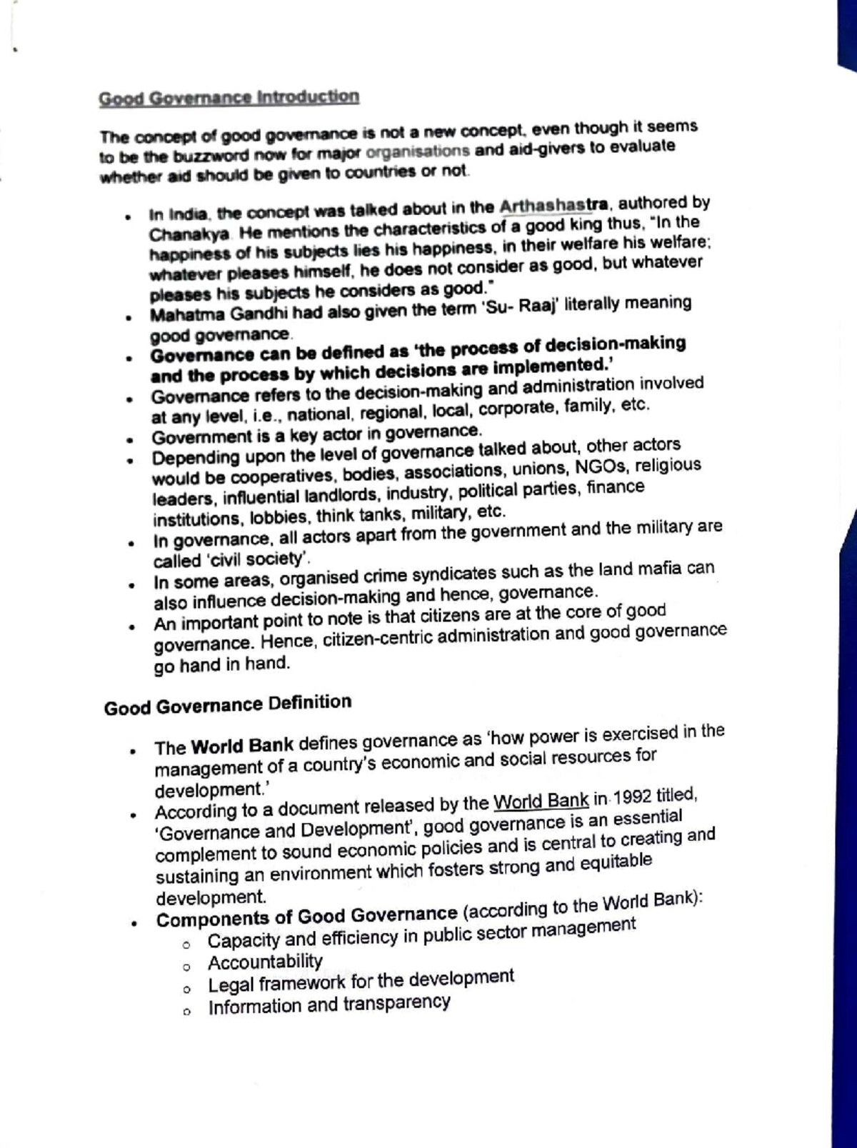 Good Governance: Introduction, Characteristics, and Challenges (PUB ADM ...
