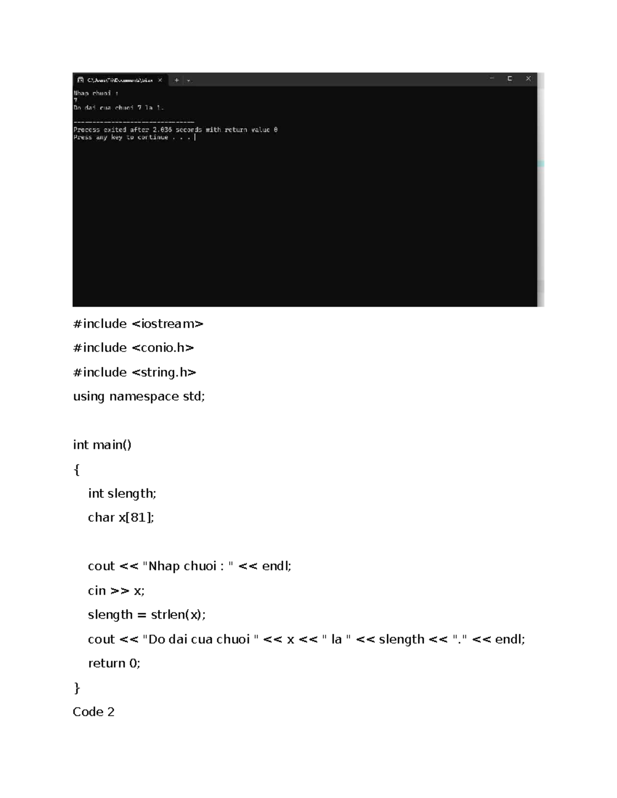 Baiham - C++ Code Examples and Functions Overview - Studocu