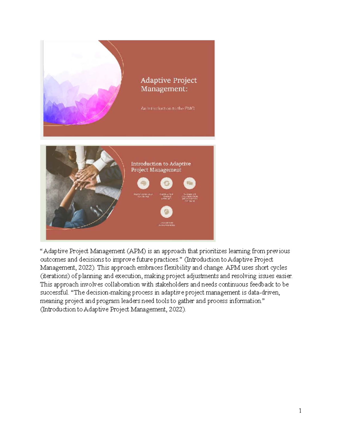 QSO 435 Week 1: APM vs. TPM - Key Concepts and Practices - Studocu