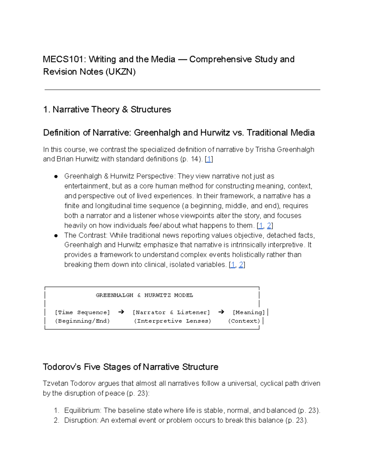 MECS101: Writing and the Media Exam Summary Notes (UKZN) - Studocu