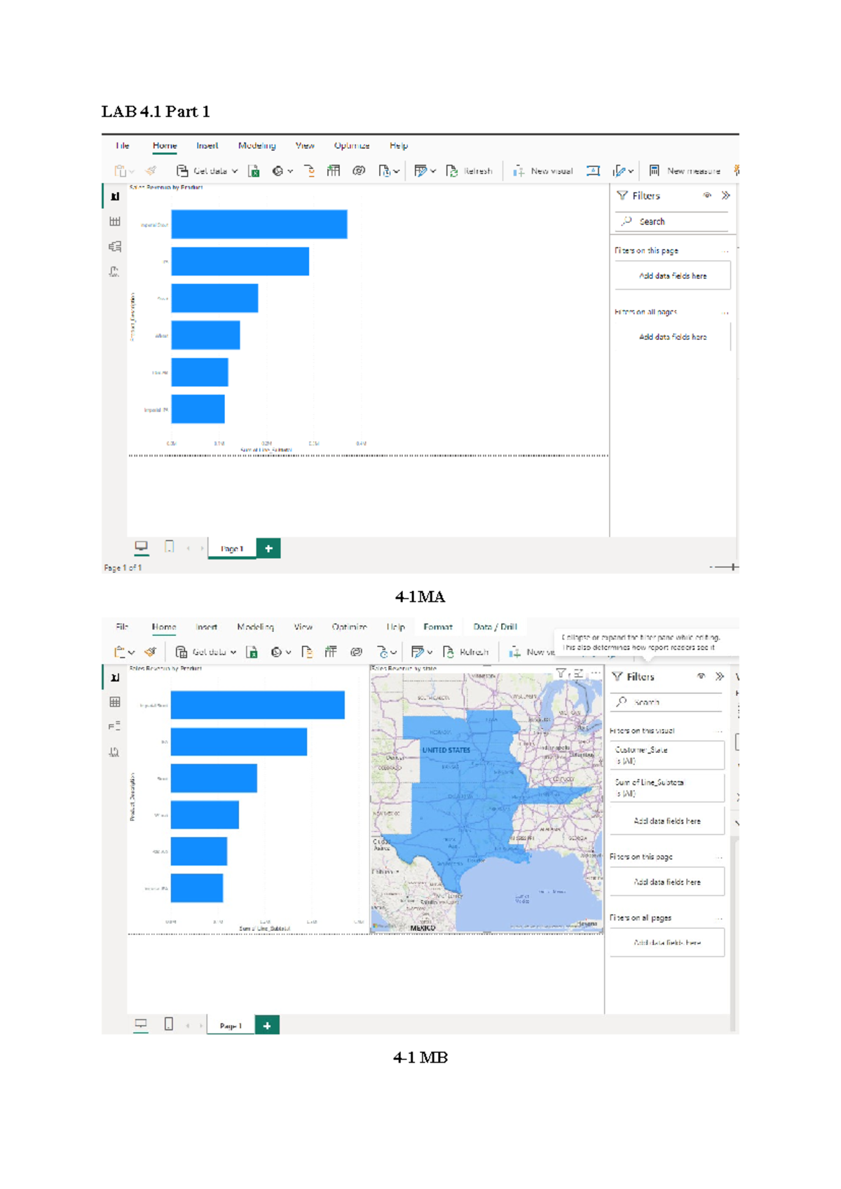 LAB 4 - lab 4 cô thanh - Phân Tích Dữ Liệu Trong Kế Toán - LAB 4 Part 1 4-1MA 4-1 MB ANSWER OQ1 ...