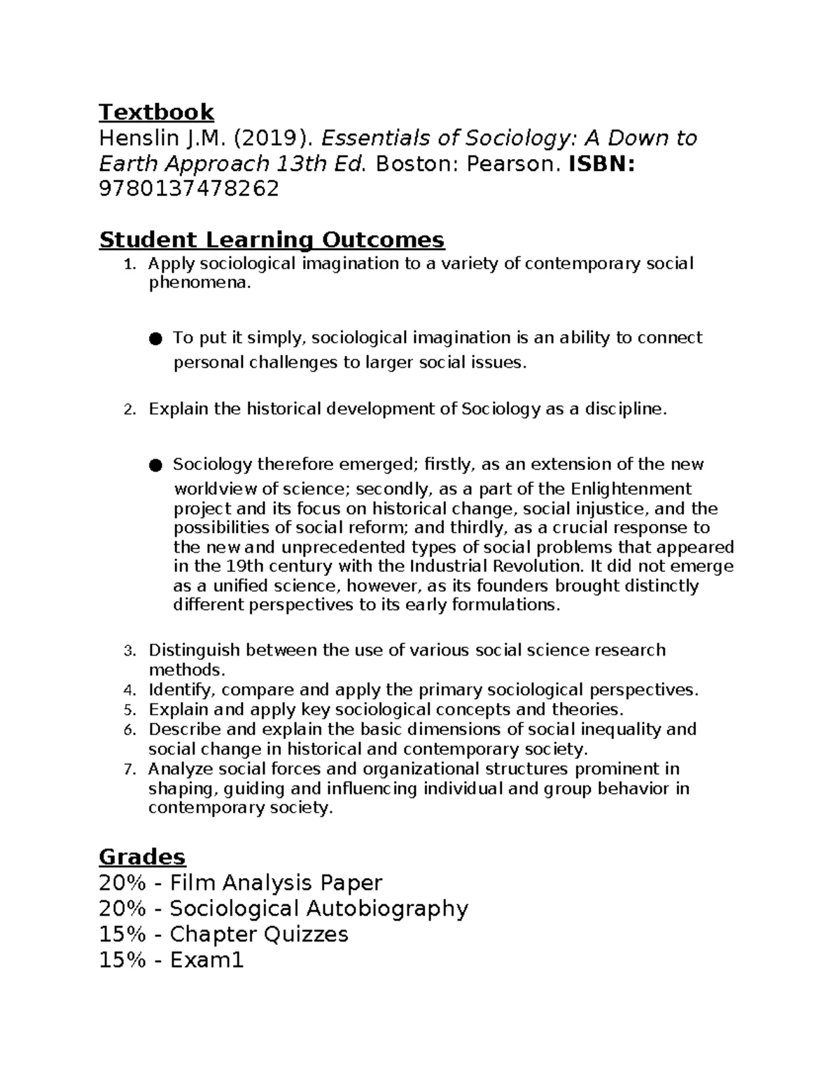 Sociology Chapter 1: Understanding the Sociological Perspective and Key ...