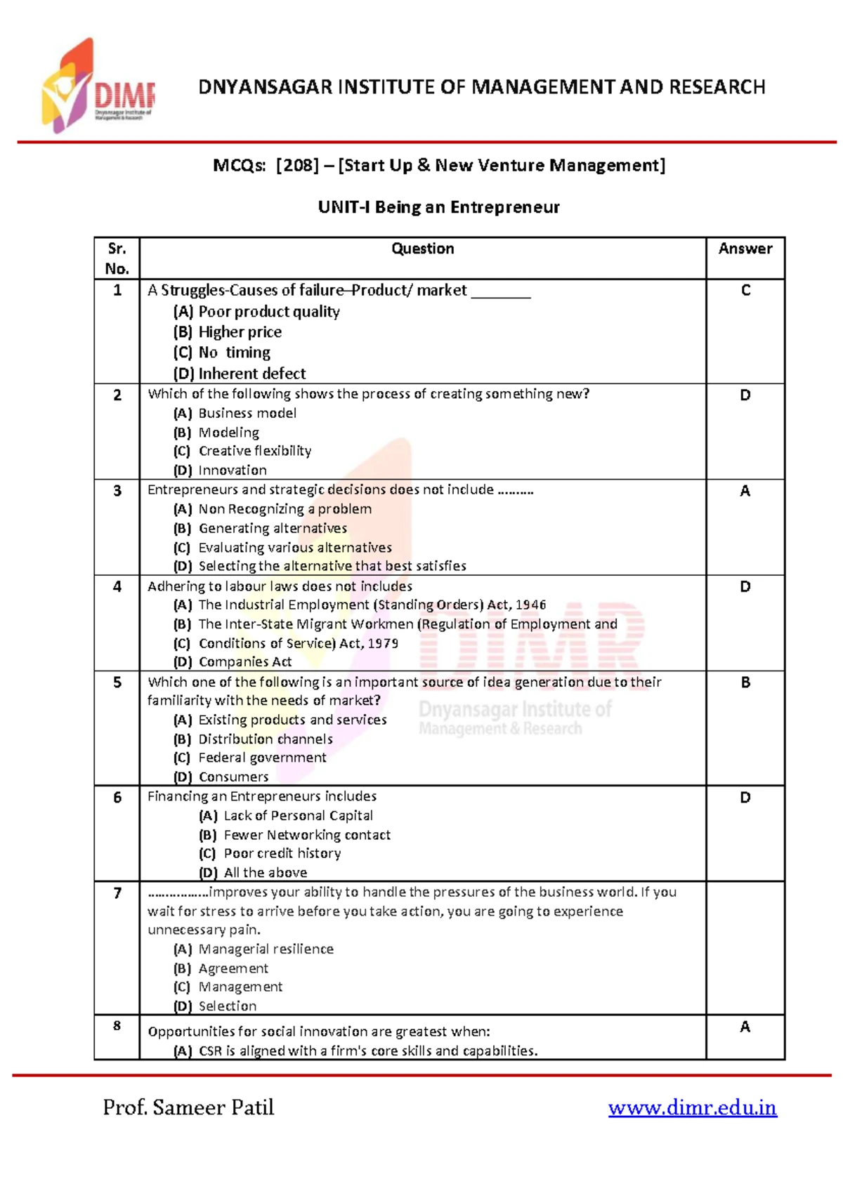 Knowledge Management Mcq - Multiple Choice Questions Elective – II ...