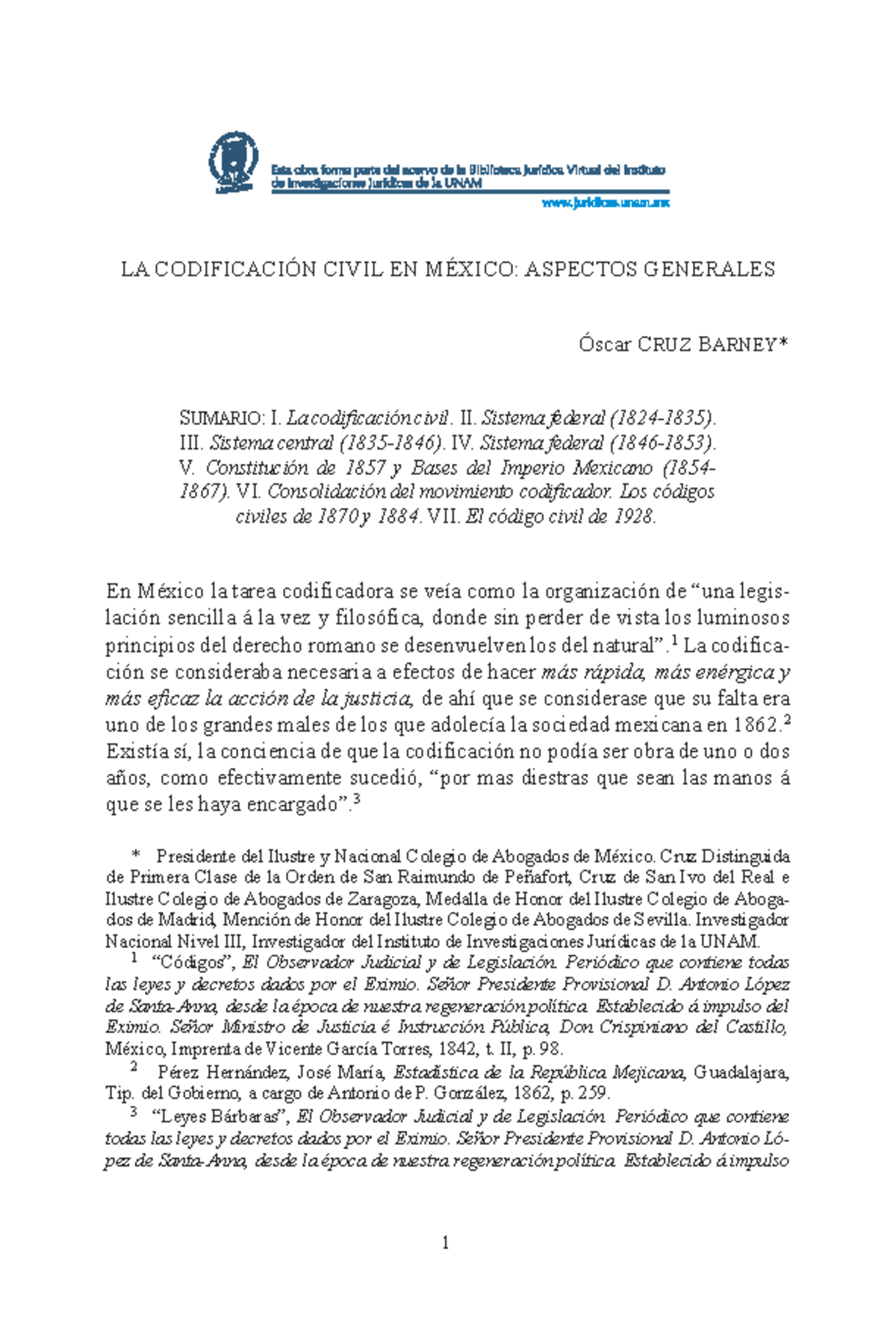 Historia de la Codificación Civil en México (1824-1928) - Studocu