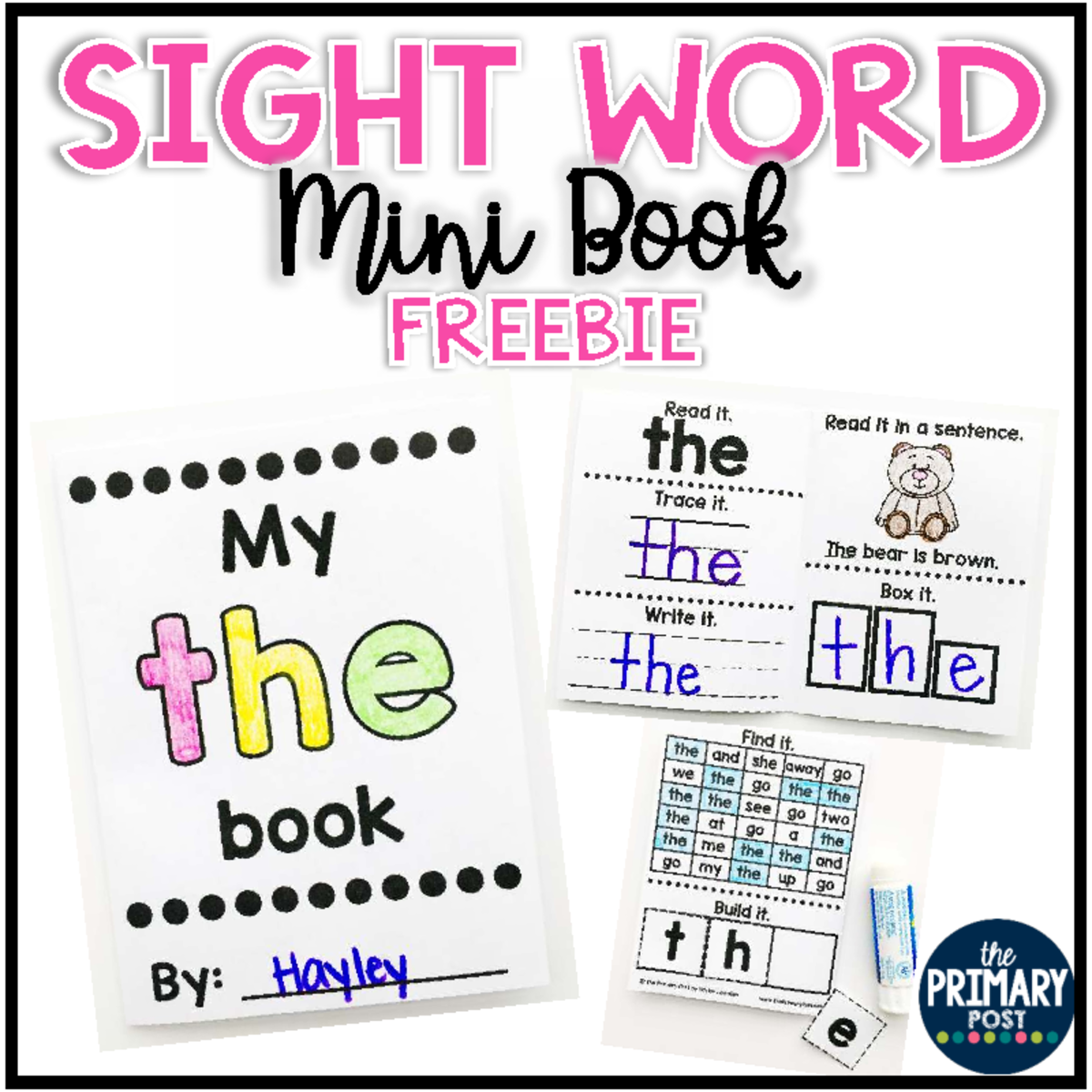 Freesight Word Mini Book - Engaging Classroom Resource - Studocu