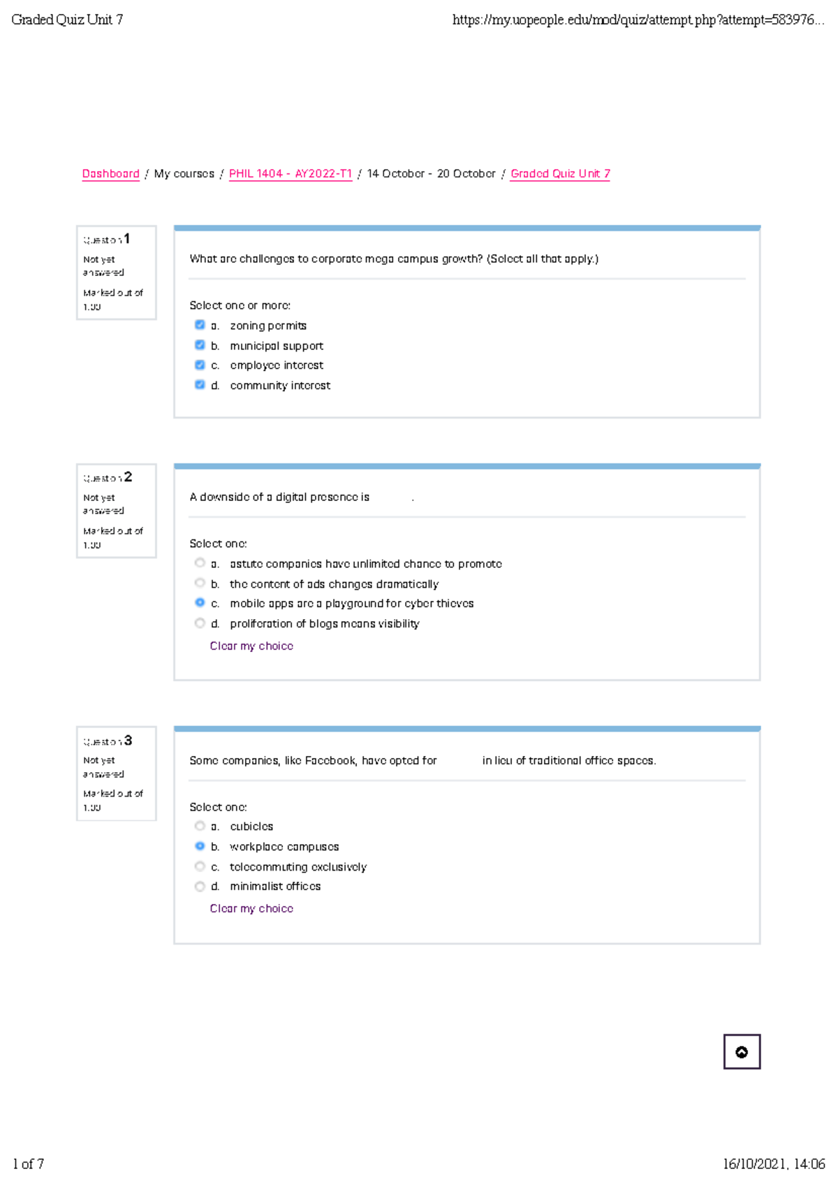PHIL 1404 Graded Quiz: Understanding Corporate Dynamics Unit 7 - Studocu