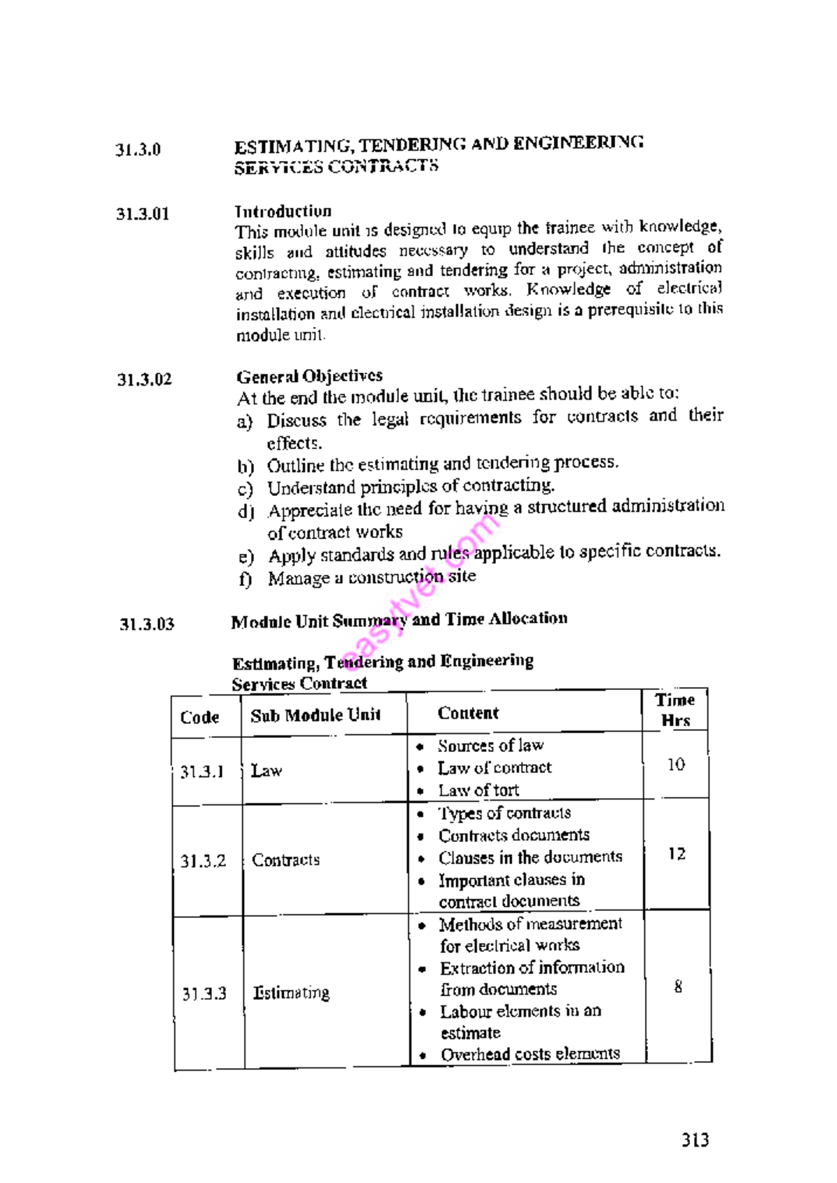 Estimating & Tendering for Engineering Contracts - Notes 31.3.0 - Studocu
