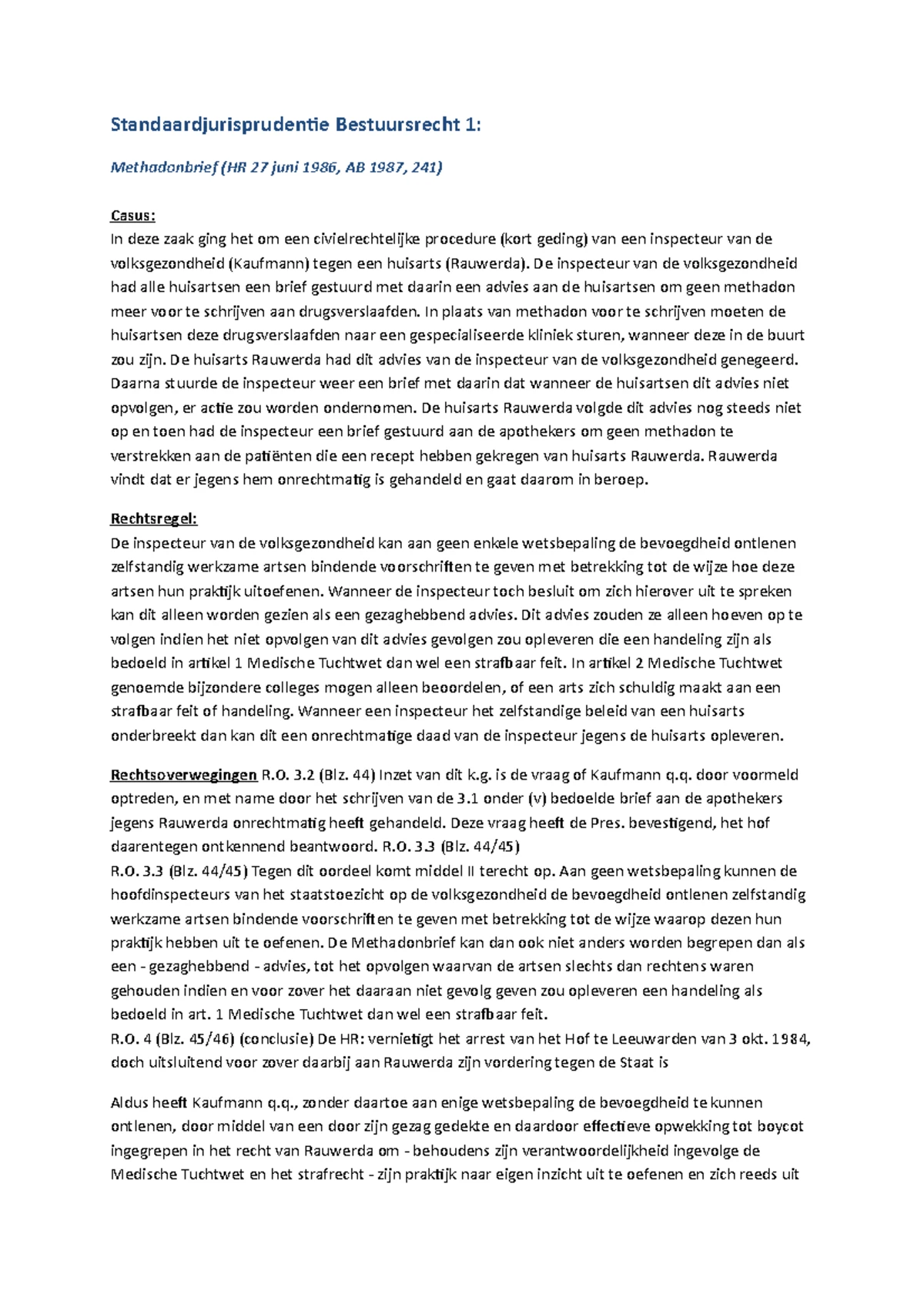 Arresten Strafrecht - Cito Arrest - Het Cito-arrest is een ...