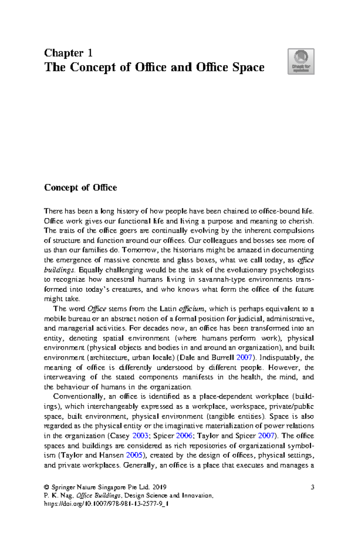 Chapter 1: The Concept of Office and Office Space in Modern Workplaces ...