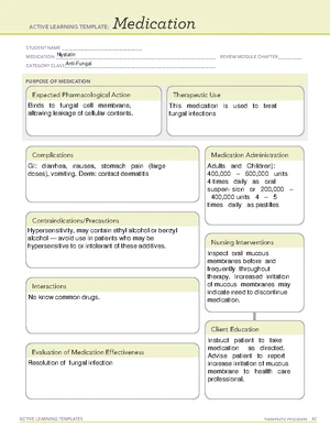 ATI Antithyroid Propylthiouracil - PTU Med Sheet - ACTIVE LEARNING ...