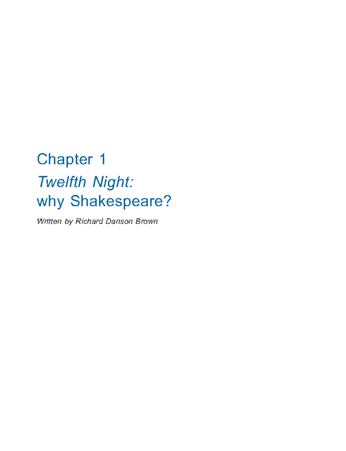 Twelfth Night Language and Themes Study Guide (ENG123: Lecture Notes ...