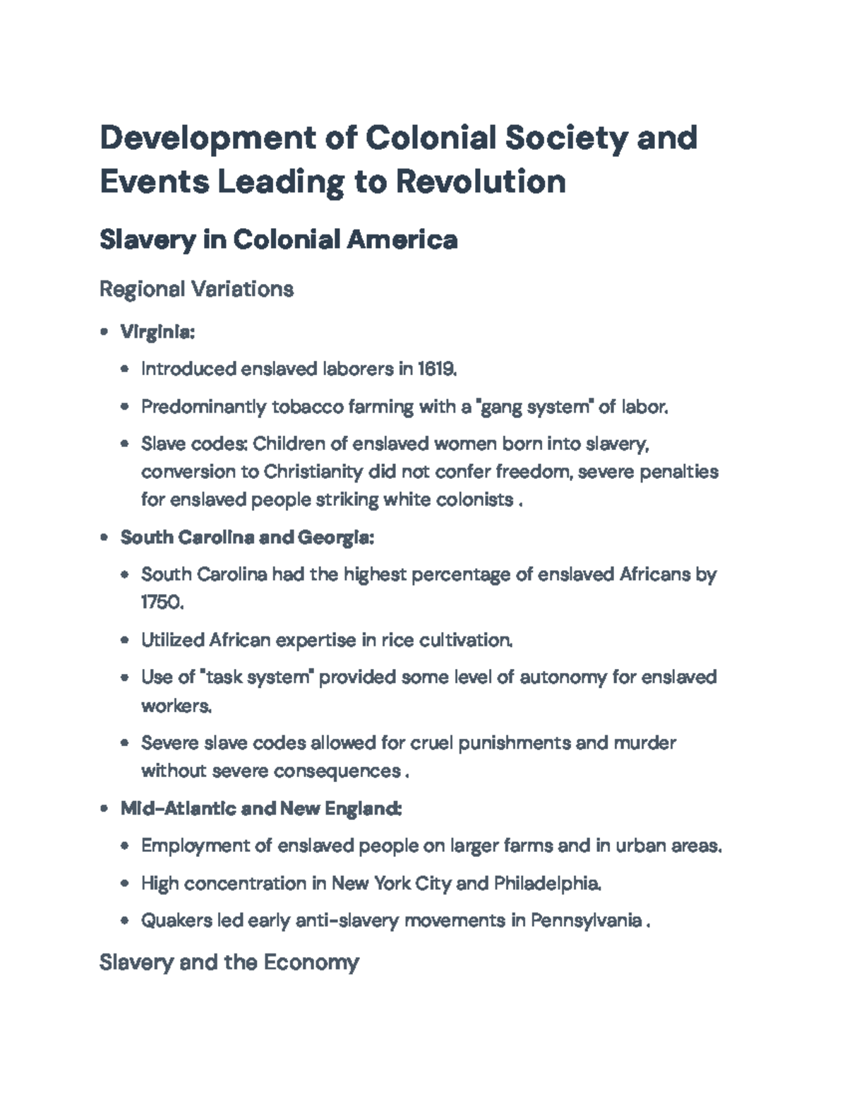 Colonial Society and Revolutionary Foundations: Key Events and Impacts ...