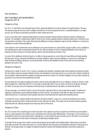 [Solved] Paul wanted Timothy to see four generations of ministry ...