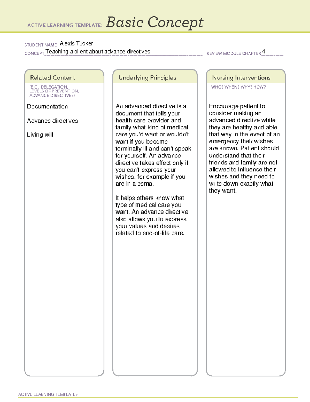 Active Learning Concept: Basic Principles & Nursing Interventions - IV ...