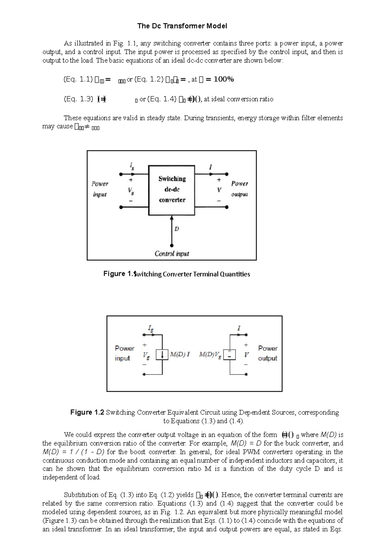 DC Transformer Model Overview for Switching Converters - Studocu