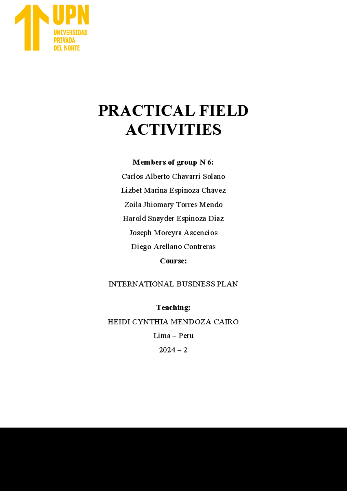 WEEK 14 TC International Business PLAN: Tropicbeer Case Study - Studocu