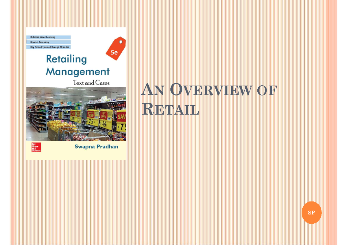 Unit 1 Chapter 1 An Overview of Retail PPT - AN OVERVIEW OF RETAIL ...