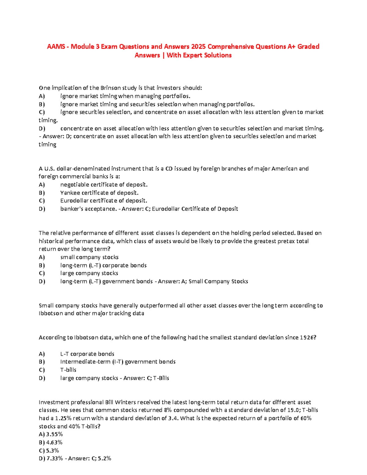 AAMS Final Exam: Air Force Emergency Management Program 2024 Guide ...