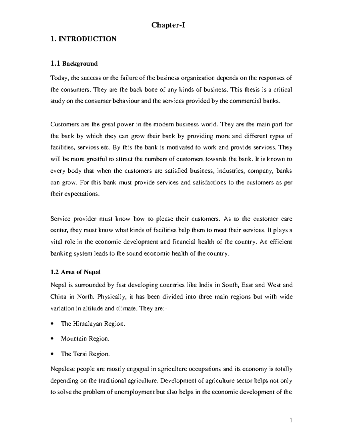 Thesis Report siddhartha - Chapter-I 1 1 Today, the success or the ...