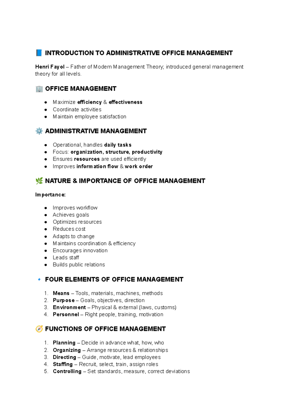 ADMIN 101: Introduction to Office Management Principles and Practices ...