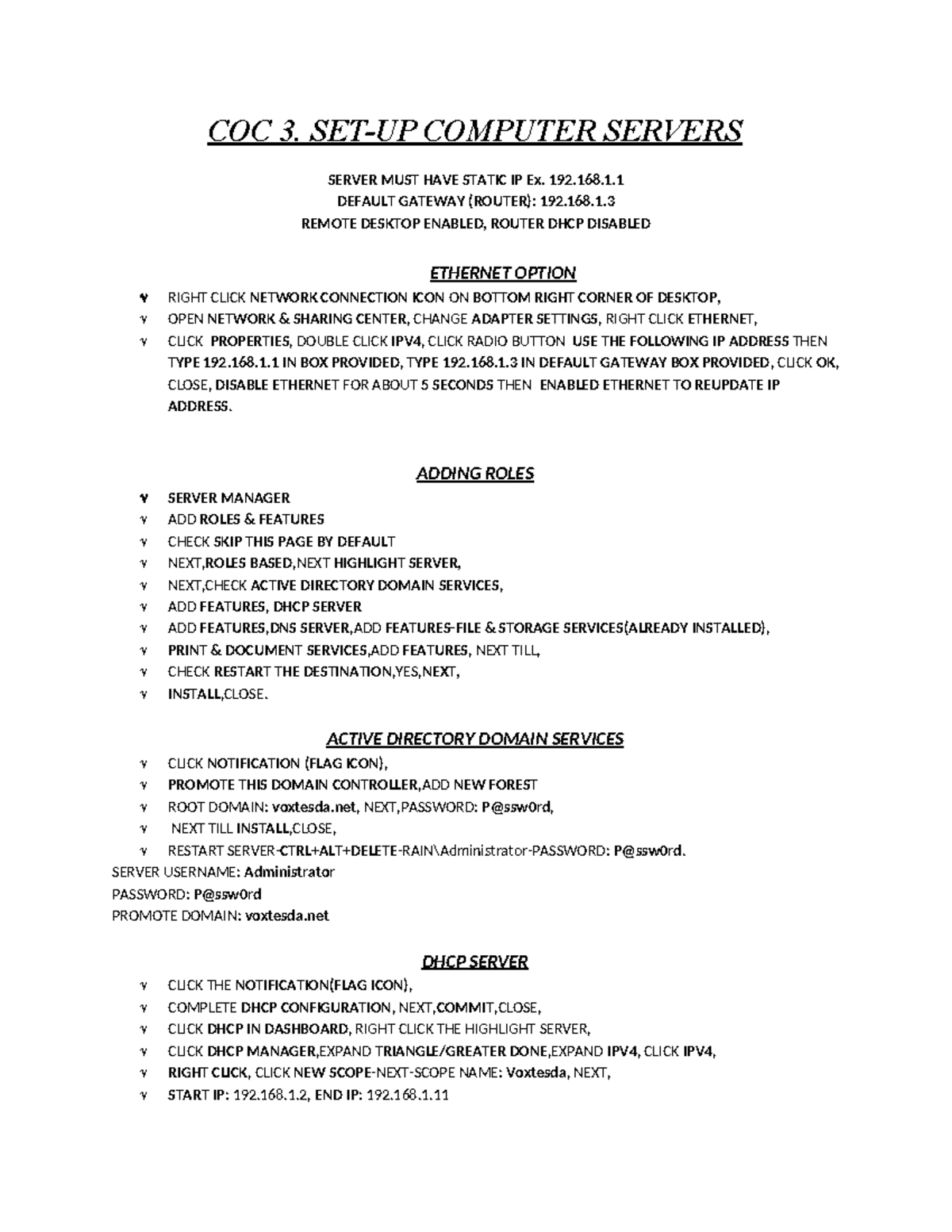 COC-1-4-CSS-NC-II-WIN-2012-R2-Server-Setup-Guide - Studocu