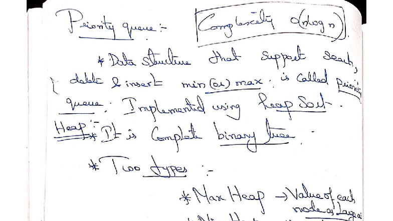 Priority Queue and Heap Implementation: Data Structures Overview - Studocu