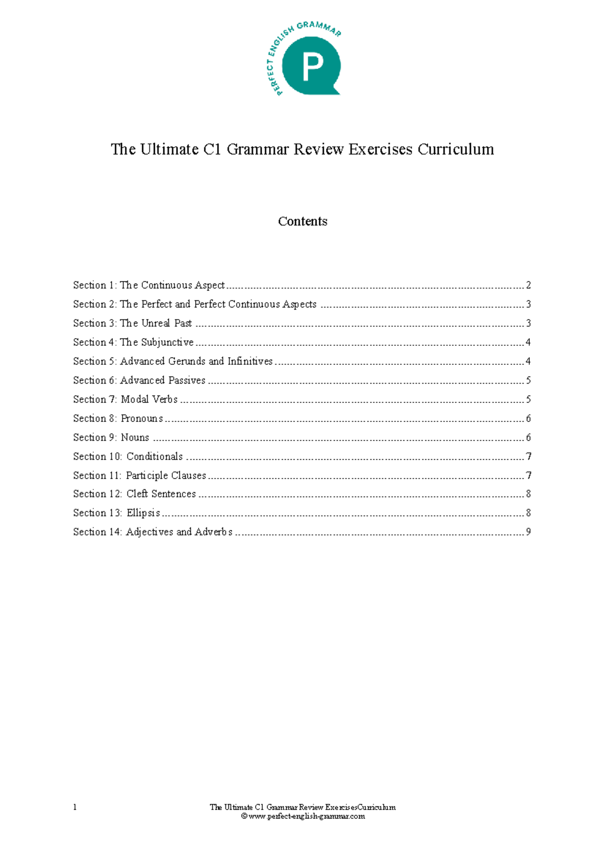 C1 Grammar Review Exercises Curriculum: Comprehensive Guide - Studocu