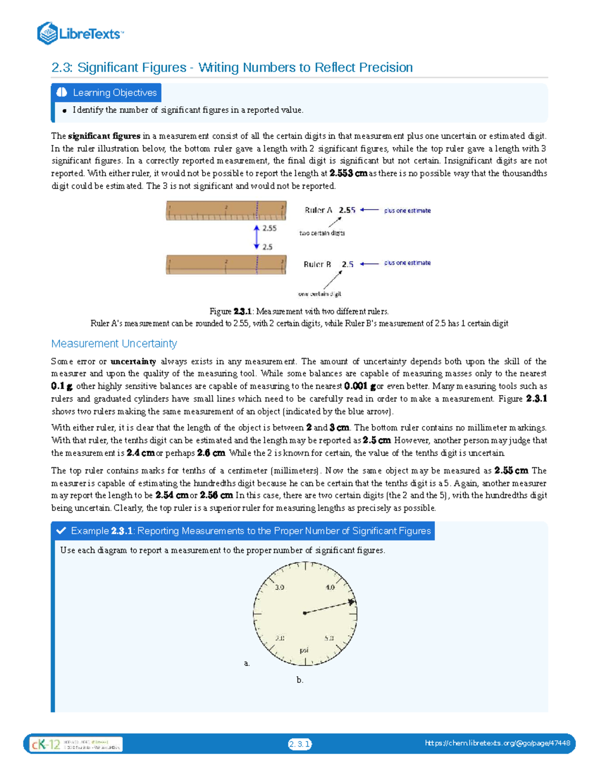 2.3: Significant Figures and Measurement Precision in Chemistry - Studocu