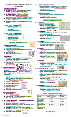 Aubf SF - Microscopy - ANALYSIS OF URINE AND OTHER BODY FLUIDS SEMI ...
