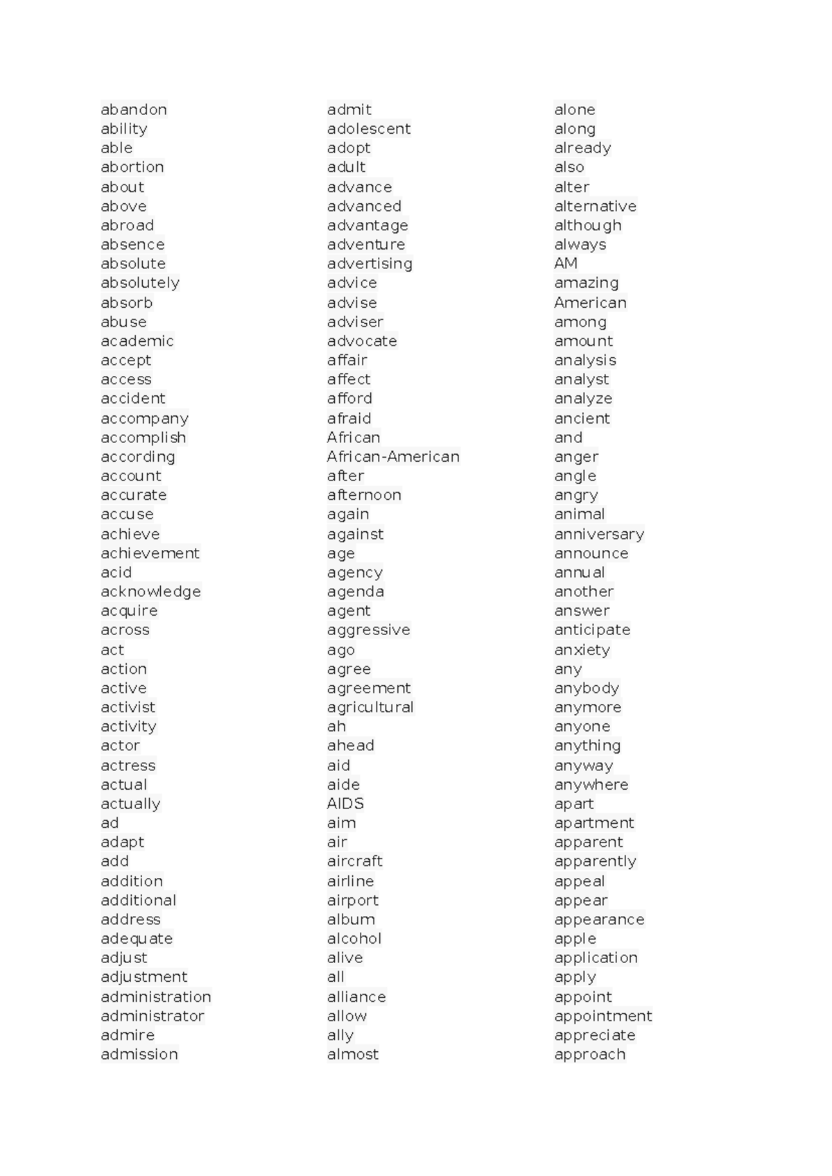 Common Vocabulary for Academic Success: A Comprehensive Guide - Studocu