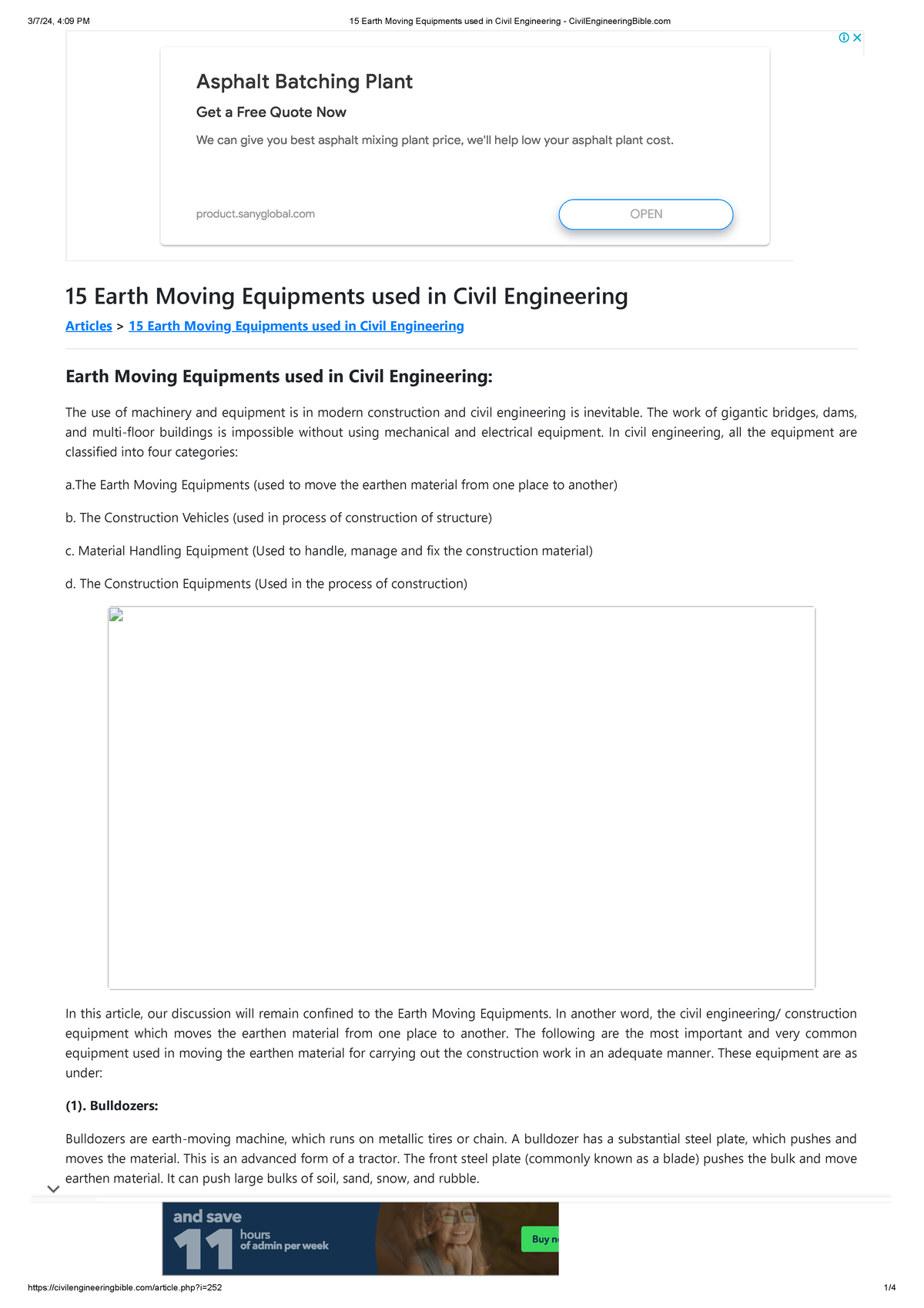 15 Earth Moving Equipments used in Civil Engineering - Civil ...