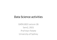 DATA1002 - USyd - Informatics: Data and Computation - Studocu