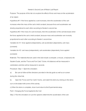 PHET Projectile Motion Introduction Lab - Projectile Motion This lab ...