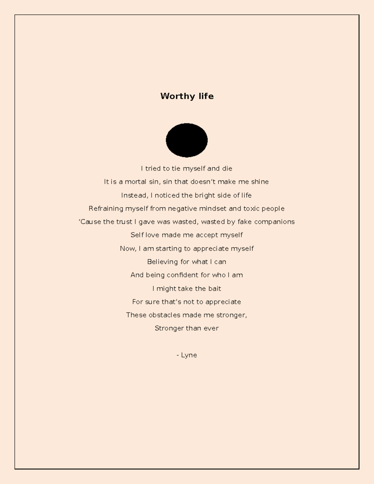 Poems: Embracing Life's Journey and Self-Acceptance - Studocu