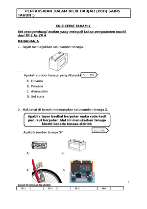 Form 1 Science chapter 1 - Bab 1: 1. 1. (a) Kenal pasti bidang sains di bawah the field of ...