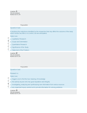 Prac Res Q2 Module 1 - PRACTICAL RESEARCH 1 Quarter 2 - Module 1 ...