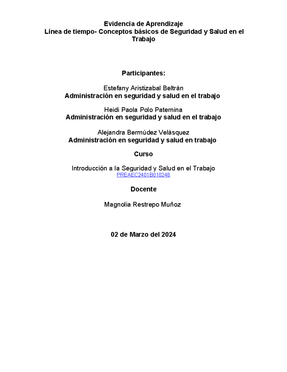 Evidencia de Aprendizaje linea de tiempo - Evidencia de Aprendizaje ...