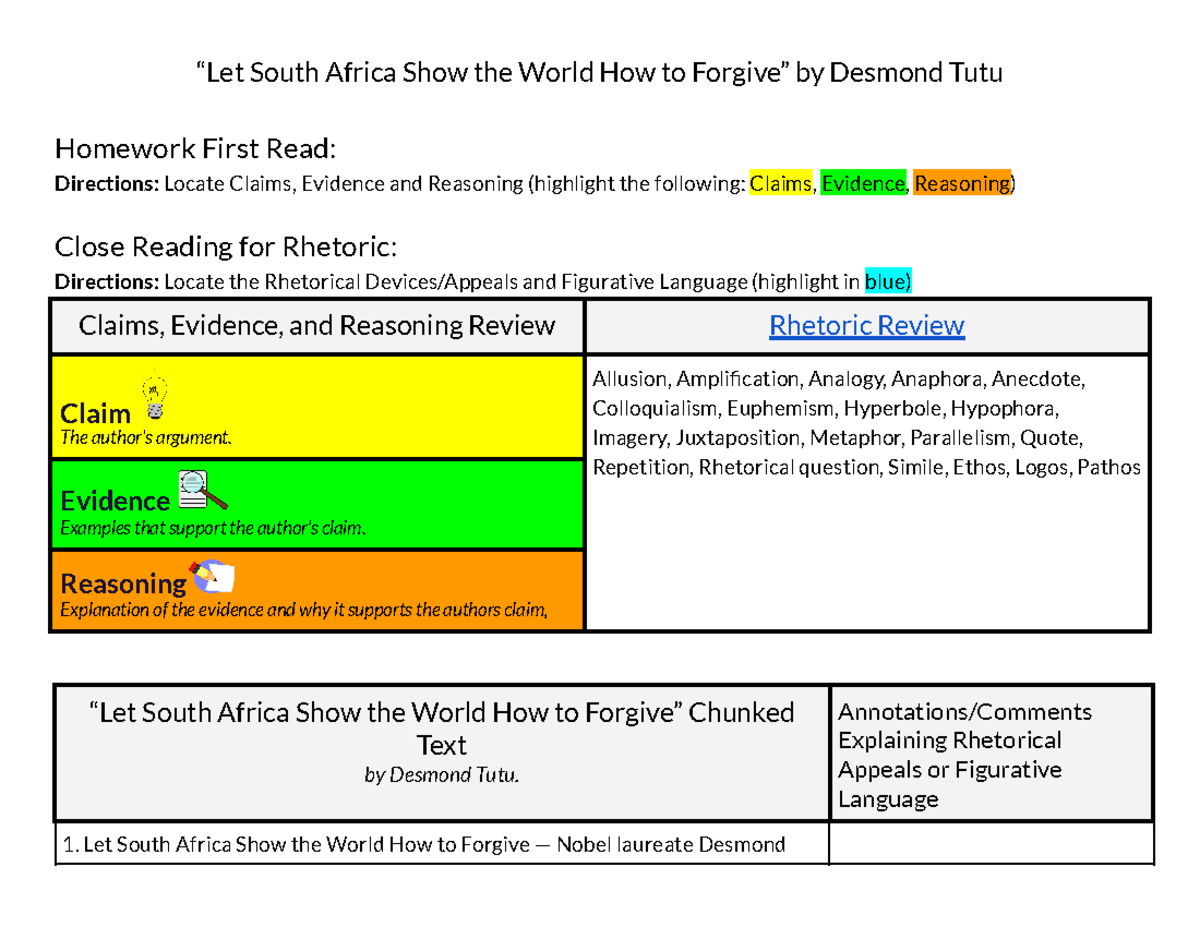 South Africa's Path to Forgiveness: Lessons from Desmond Tutu's Work ...