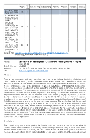 CASE- Analysis DID - A CASE ANALYSIS OF PAULA (DISSOCIATIVE IDENTITY ...