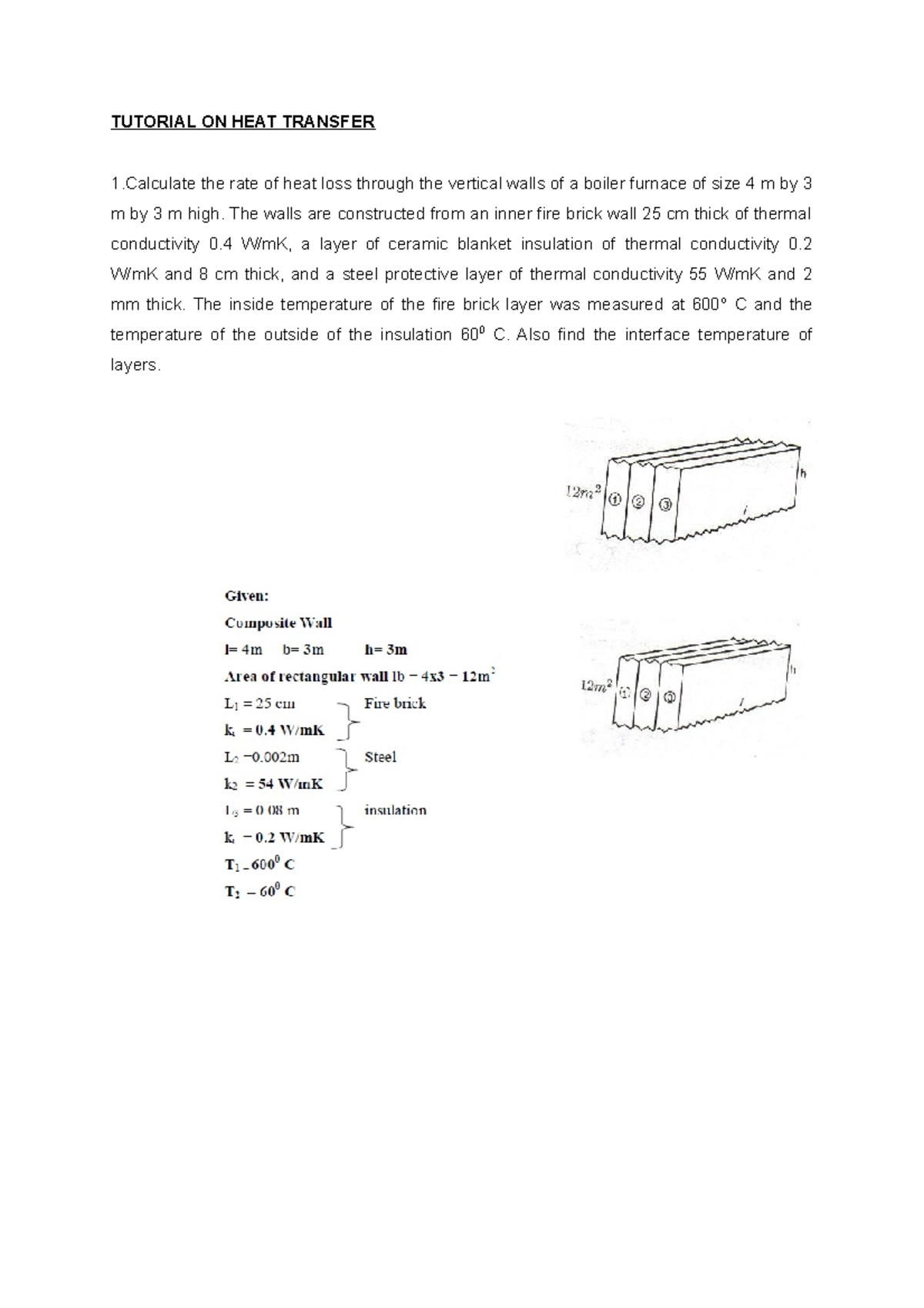 Thermal Conductivity and Heat Transfer Calculations Tutorial - Studocu