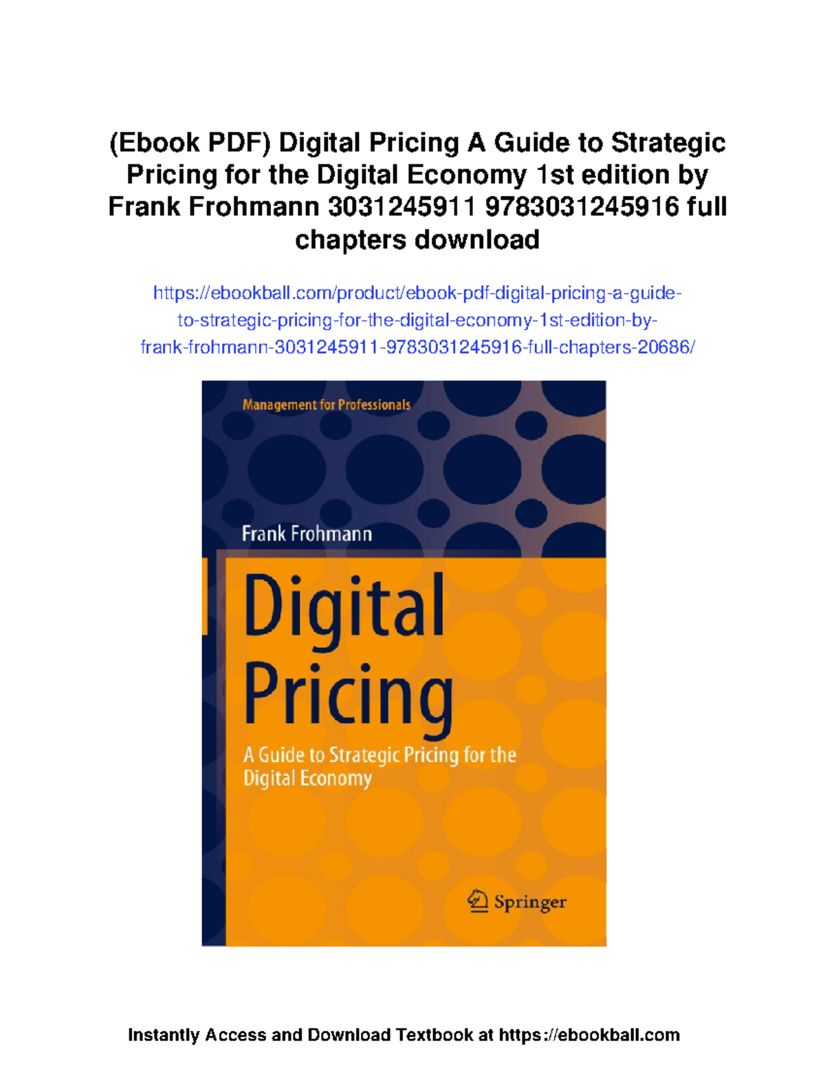 Digital Pricing Strategies for the Digital Economy: A Comprehensive ...