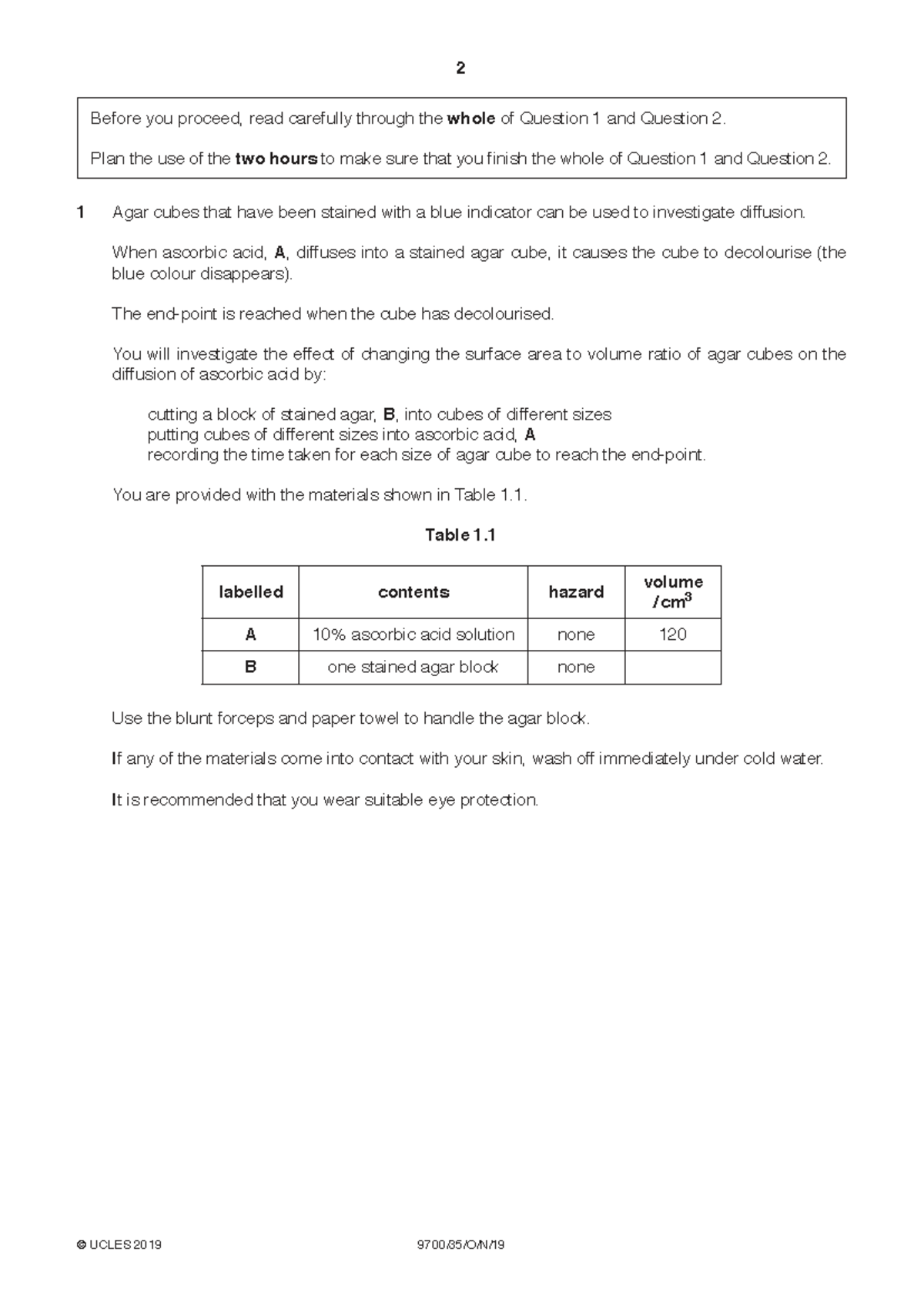 Investigating Diffusion in Stained Agar Cubes: Practical Lab Notes ...