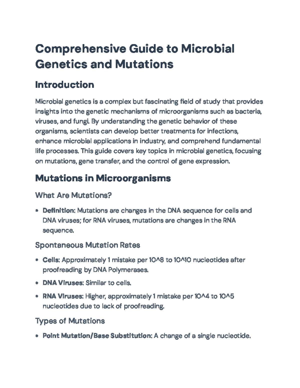 Comprehensive Guide to Microbial Genetics & Gene Transfer Mechanisms ...