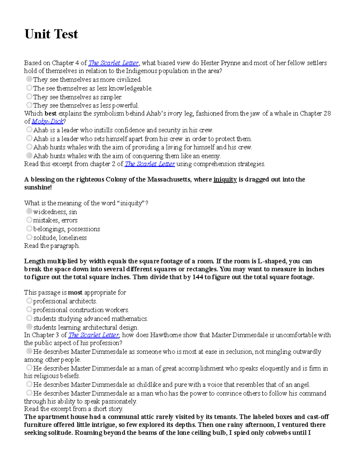 Print Unit Test - copy of unit test - Unit Test Based on Chapter 4 of ...