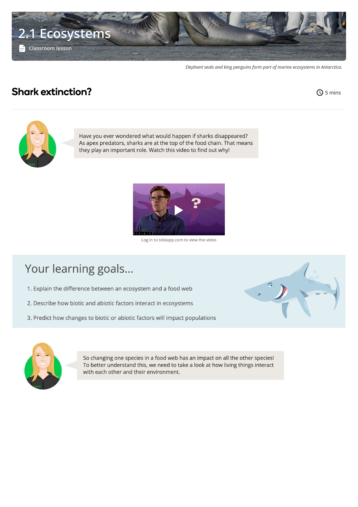 Exploring Biotic and Abiotic Factors in Ocean Ecosystems (2.1 Lesson ...