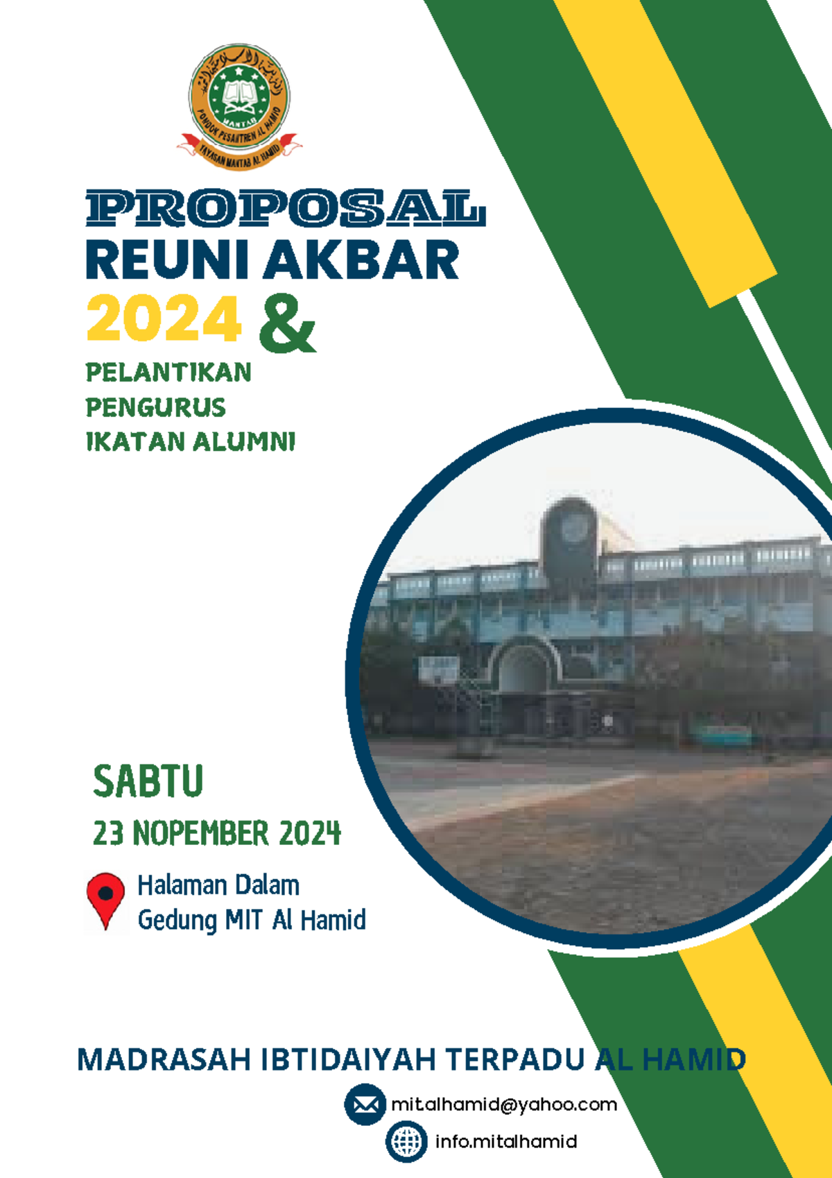 Proposal Kegiatan Reuni Akbar 2024 & Pelantikan Pengurus Alumni - Studocu
