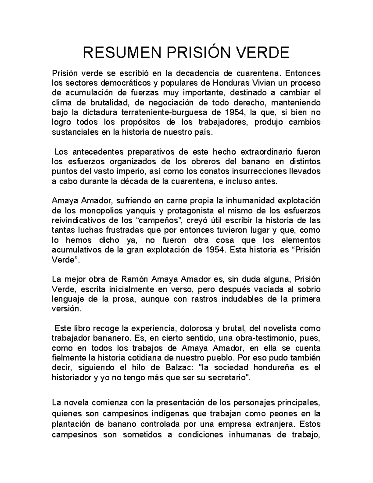 Resumen de "Prisión Verde" - Análisis de la Novela de Amaya Amador ...