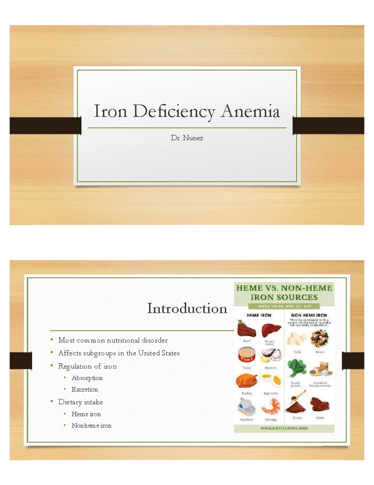 Iron Deficiency Anemia: Key Concepts and Treatment (PPT Slides) - Studocu