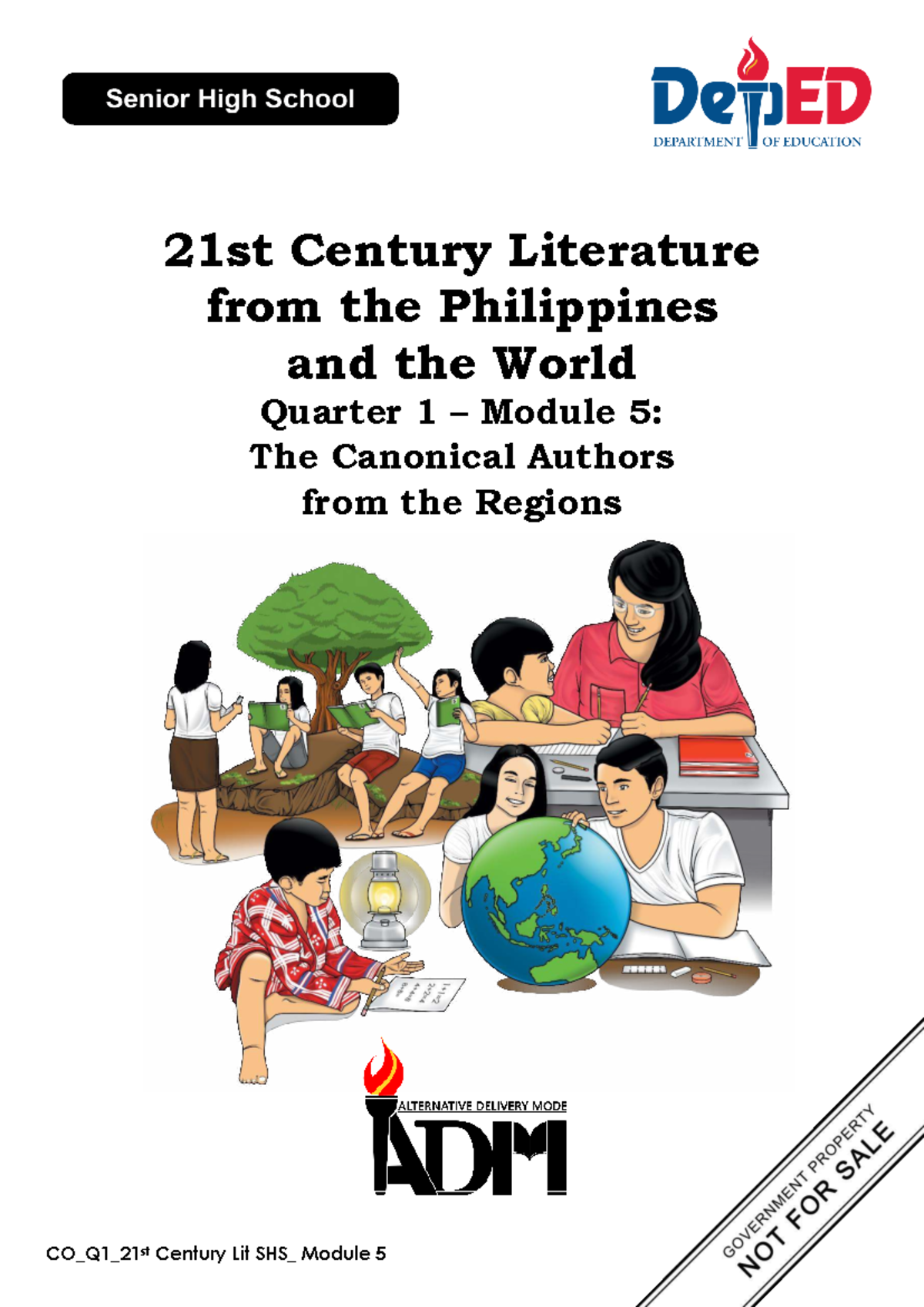 CO_Q1_21st Century Lit SHS: Module 5 - Canonical Authors from Regions ...