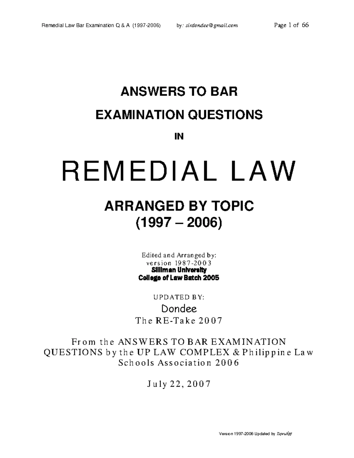 Bar Questions and Answers 2010-2015 Tax Remedies - 2010 – 2015 TAXATION ...